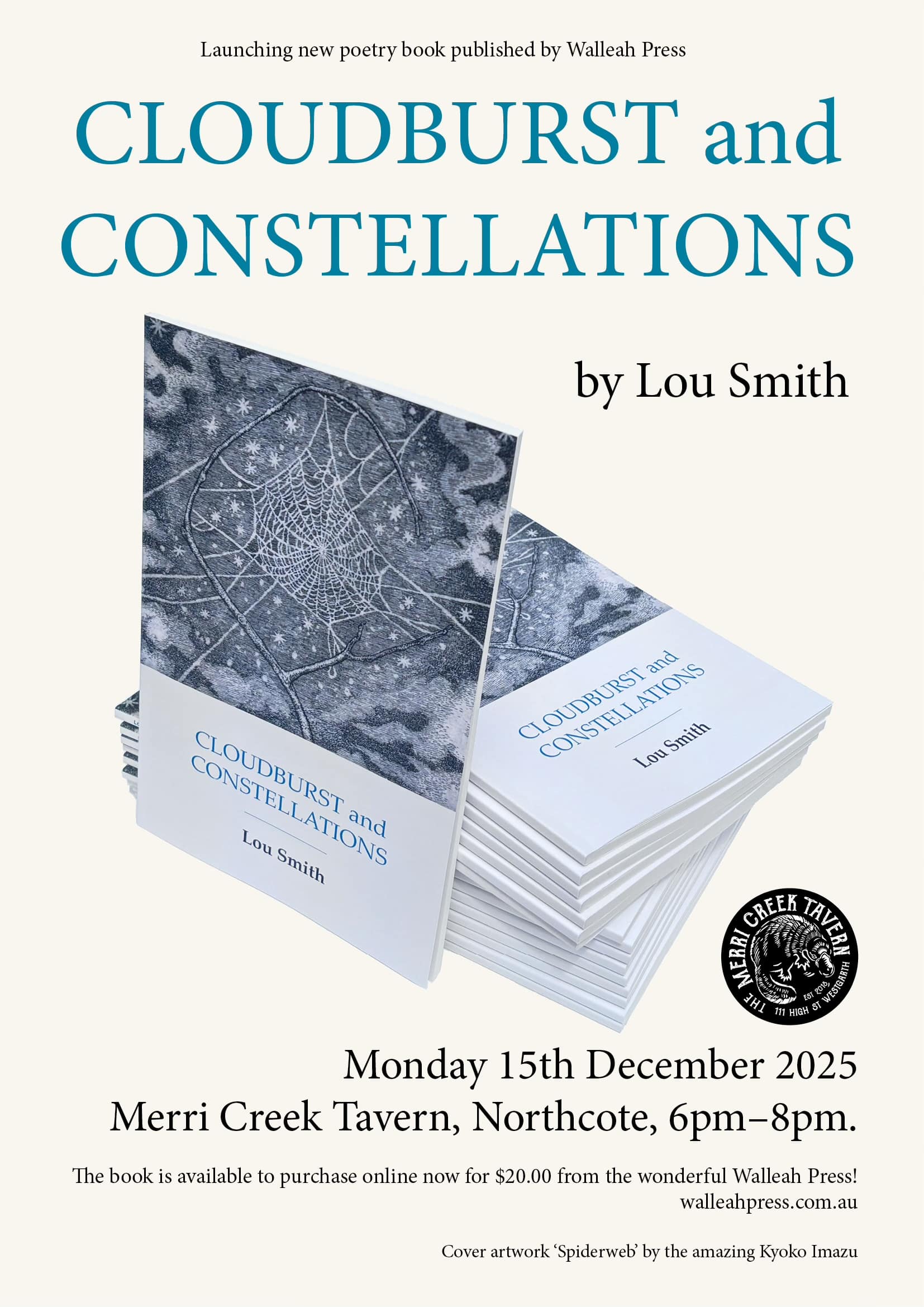 Lou Smith book launch, Northcote – 6pm 15th Dec - CURRAJAH